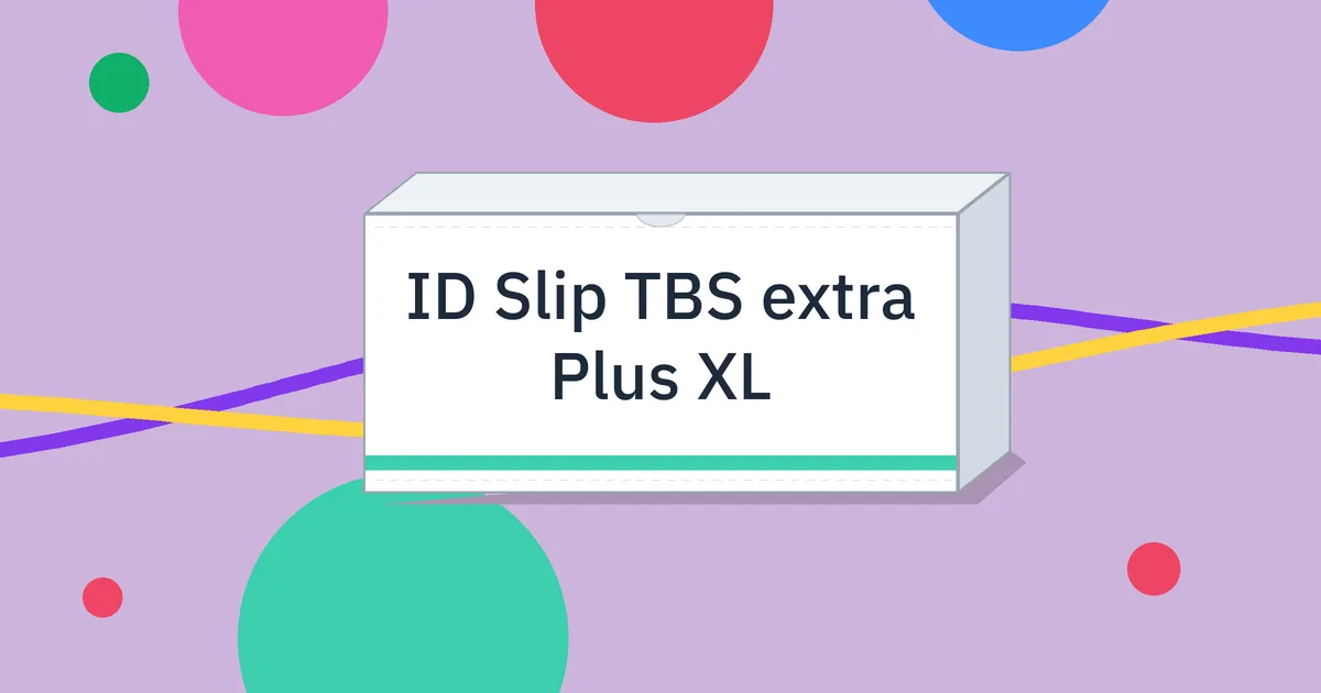 Symbolbild: Packung mit der Aufschrift ID Slip TBS extra Plus XL (PZN 17857319) – Verfügbarkeit und Bezug in Apotheken in Frankfurt am Main
