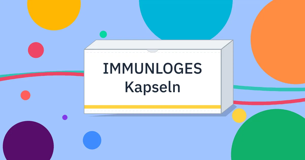 Symbolbild: Packung mit der Aufschrift IMMUNLOGES Kapseln (PZN 10986597) – Verfügbarkeit und Bezug in Apotheken in Frankfurt am Main