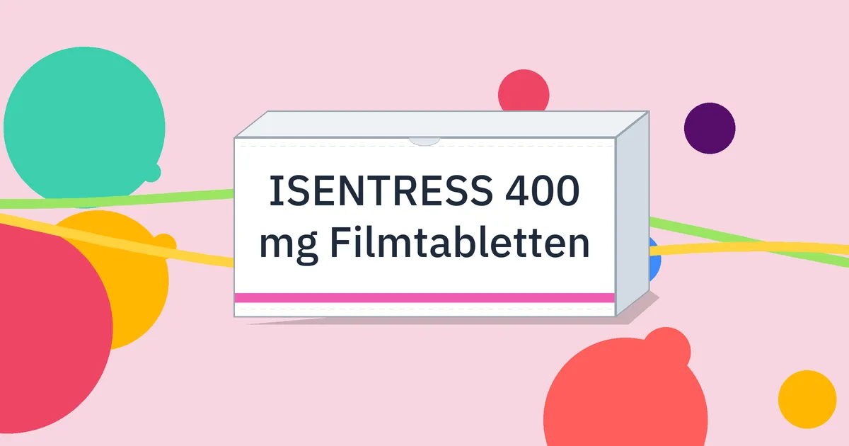 Symbolbild: Packung mit der Aufschrift ISENTRESS 400 mg Filmtabletten (PZN 19173364) – Verfügbarkeit und Bezug in Apotheken in Frankfurt am Main
