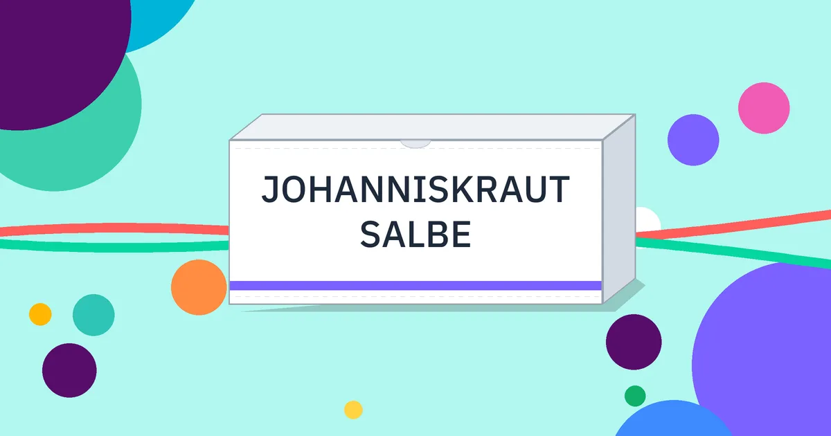 Symbolbild: Packung mit der Aufschrift JOHANNISKRAUT SALBE (PZN 17443345) – Verfügbarkeit und Bezug in Apotheken in Frankfurt am Main
