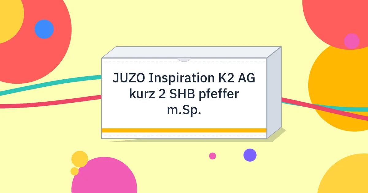 Symbolbild: Packung mit der Aufschrift JUZO Inspiration K2 AG kurz 2 SHB pfeffer m.Sp. (PZN 14921235) – Verfügbarkeit und Bezug in Apotheken in Frankfurt am Main