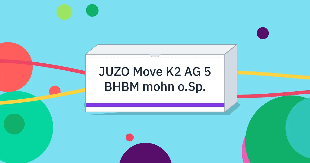 Symbolbild: Packung mit der Aufschrift JUZO Move K2 AG 5 BHBM mohn o.Sp. (PZN 18558292) – Verfügbarkeit und Bezug in Apotheken in Frankfurt am Main