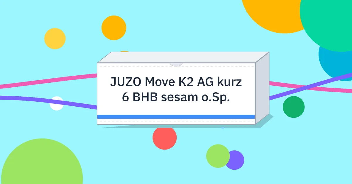 Symbolbild: Packung mit der Aufschrift JUZO Move K2 AG kurz 6 BHB sesam o.Sp. (PZN 18530201) – Verfügbarkeit und Bezug in Apotheken in Frankfurt am Main