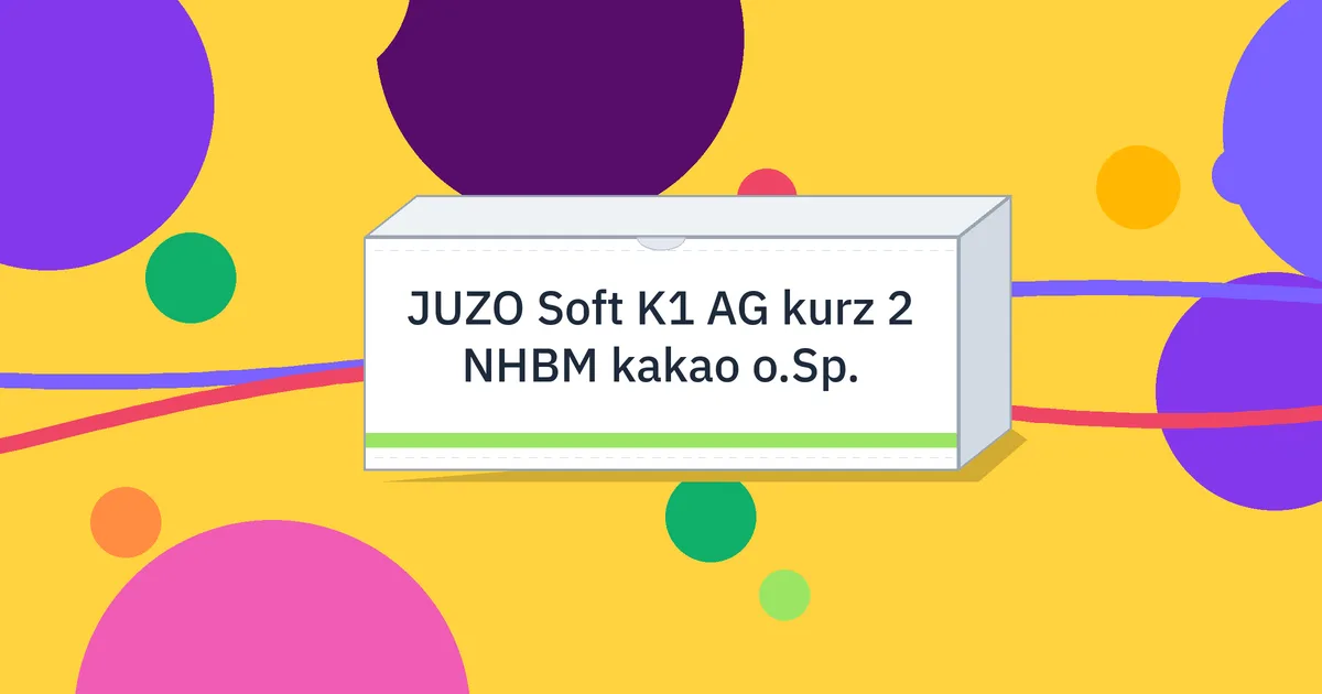 Symbolbild: Packung mit der Aufschrift JUZO Soft K1 AG kurz 2 NHBM kakao o.Sp. (PZN 14995191) – Verfügbarkeit und Bezug in Apotheken in Frankfurt am Main