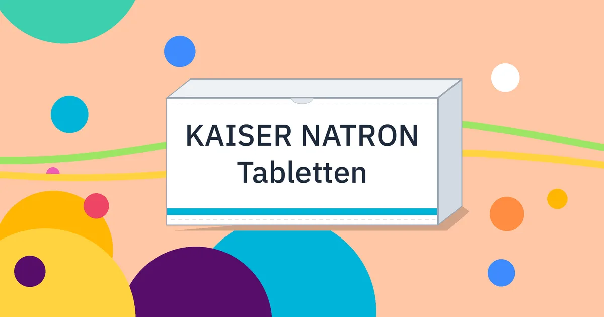 Symbolbild: Packung mit der Aufschrift KAISER NATRON Tabletten (PZN 00494574) – Verfügbarkeit und Bezug in Apotheken in Frankfurt am Main