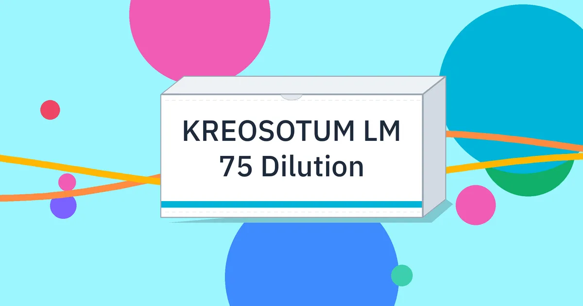 Symbolbild: Packung mit der Aufschrift KREOSOTUM LM 75 Dilution (PZN 12928291) – Verfügbarkeit und Bezug in Apotheken in Frankfurt am Main