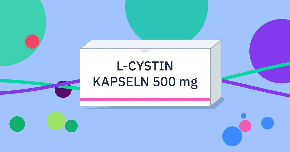 Symbolbild: Packung mit der Aufschrift L-CYSTIN KAPSELN 500 mg (PZN 09115710) – Verfügbarkeit und Bezug in Apotheken in Frankfurt am Main