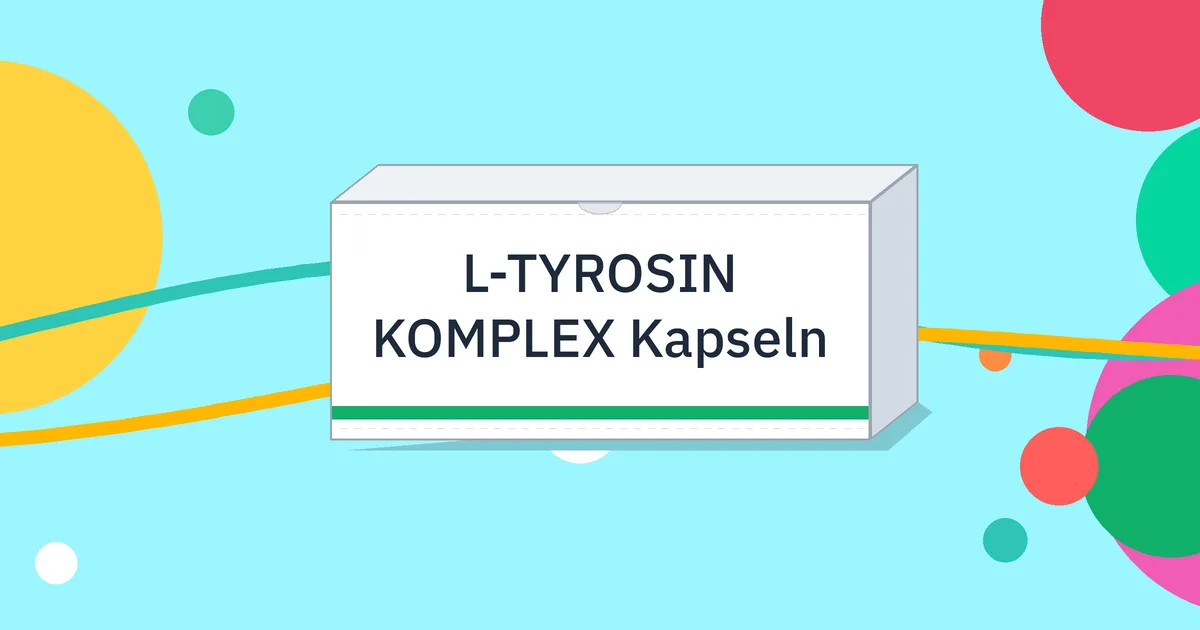 Symbolbild: Packung mit der Aufschrift L-TYROSIN KOMPLEX Kapseln (PZN 18667710) – Verfügbarkeit und Bezug in Apotheken in Frankfurt am Main