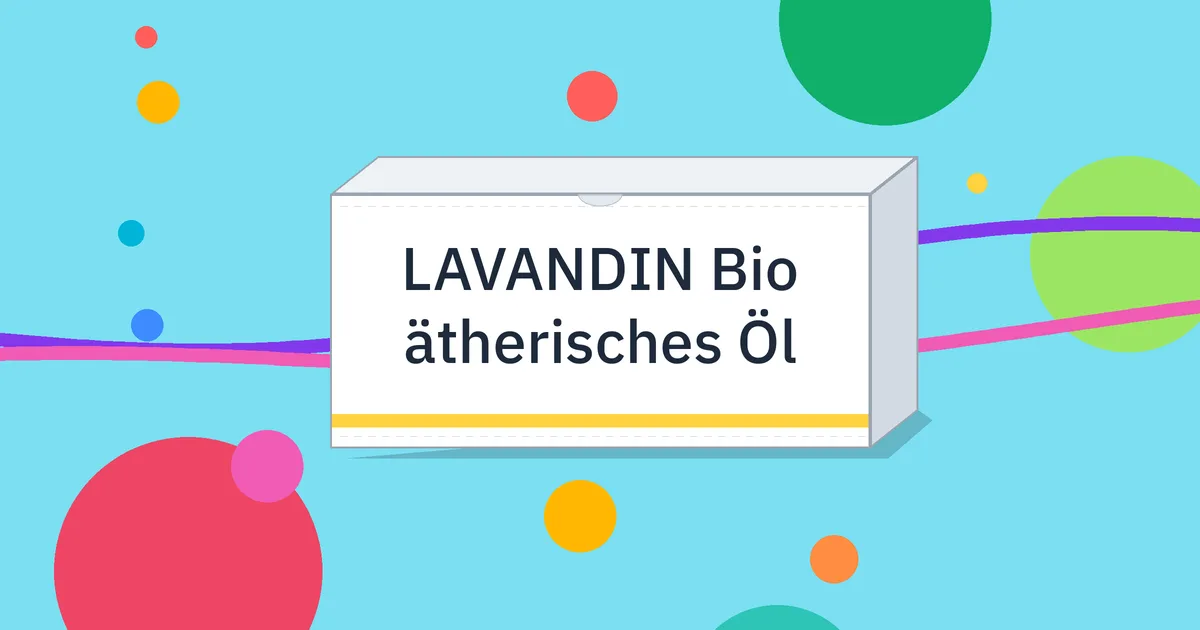 Symbolbild: Packung mit der Aufschrift LAVANDIN Bio ätherisches Öl (PZN 19212199) – Verfügbarkeit und Bezug in Apotheken in Frankfurt am Main