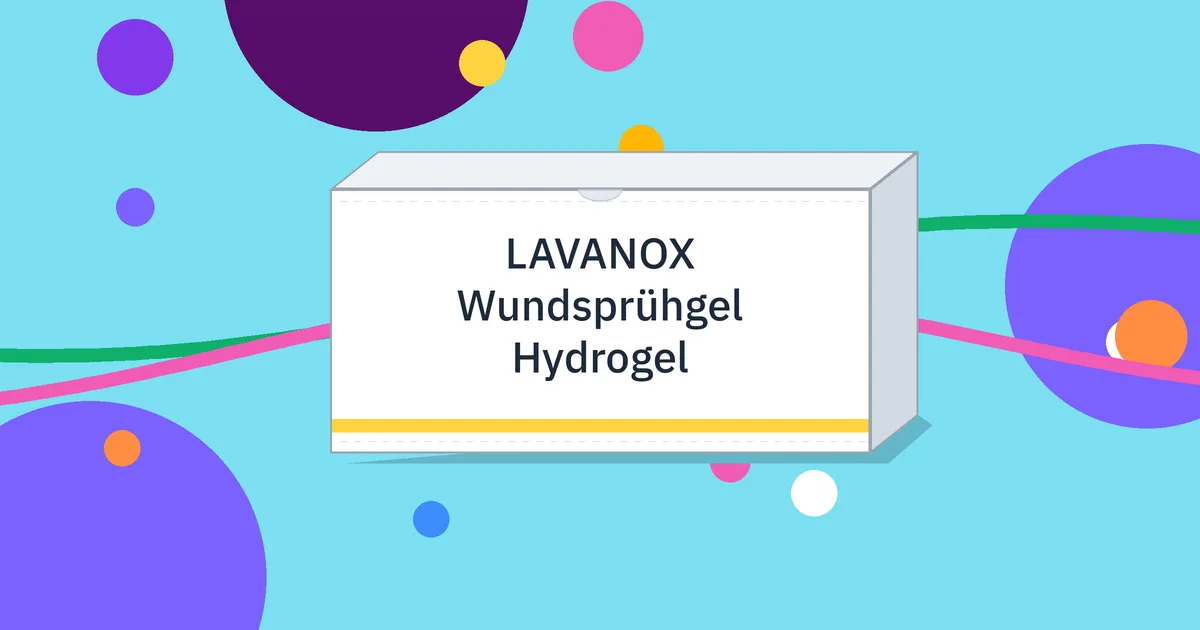Symbolbild: Packung mit der Aufschrift LAVANOX Wundsprühgel Hydrogel (PZN 16258864) – Verfügbarkeit und Bezug in Apotheken in Frankfurt am Main