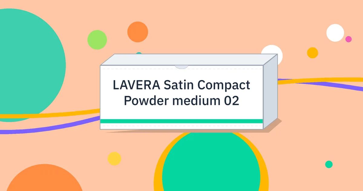 Symbolbild: Packung mit der Aufschrift LAVERA Satin Compact Powder medium 02 (PZN 17828329) – Verfügbarkeit und Bezug in Apotheken in Frankfurt am Main