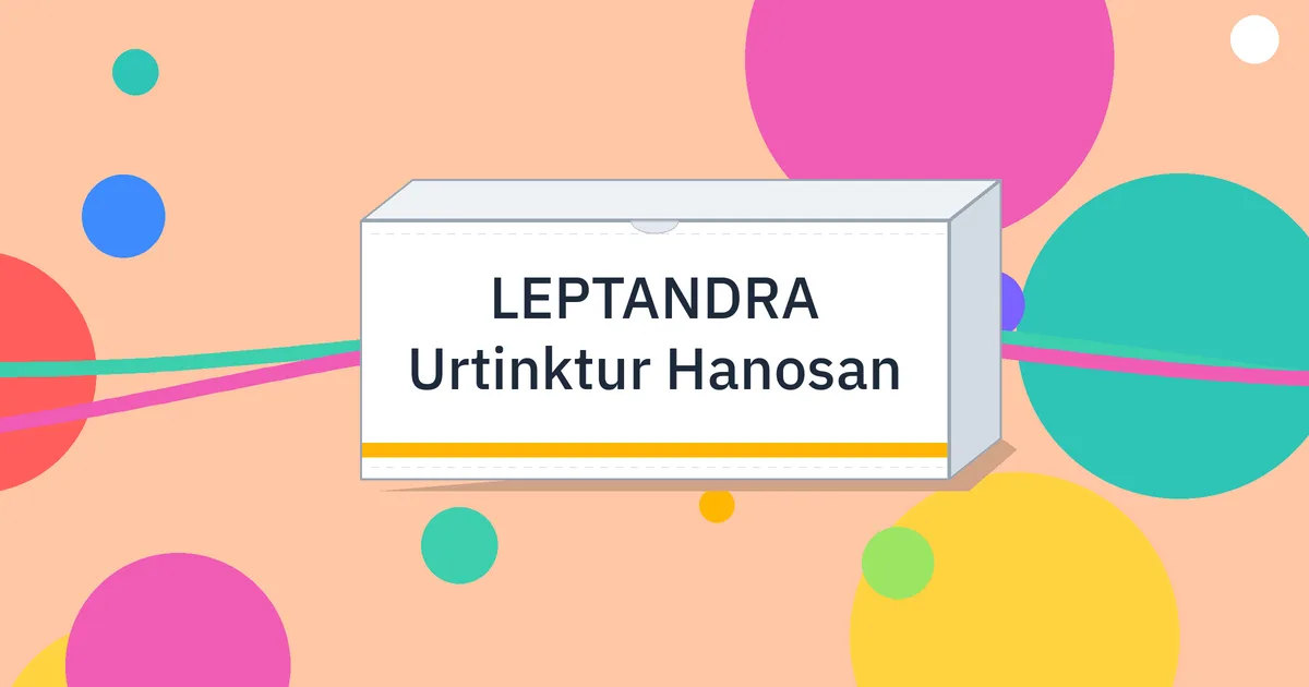 Symbolbild: Packung mit der Aufschrift LEPTANDRA Urtinktur Hanosan (PZN 07416117) – Verfügbarkeit und Bezug in Apotheken in Frankfurt am Main