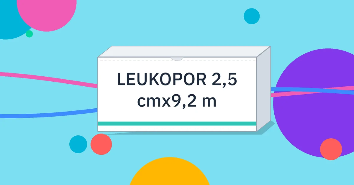 Symbolbild: Packung mit der Aufschrift LEUKOPOR 2,5 cmx9,2 m (PZN 04593617) – Verfügbarkeit und Bezug in Apotheken in Frankfurt am Main