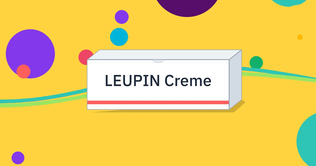 Symbolbild: Packung mit der Aufschrift LEUPIN Creme (PZN 03395571) – Verfügbarkeit und Bezug in Apotheken in Frankfurt am Main