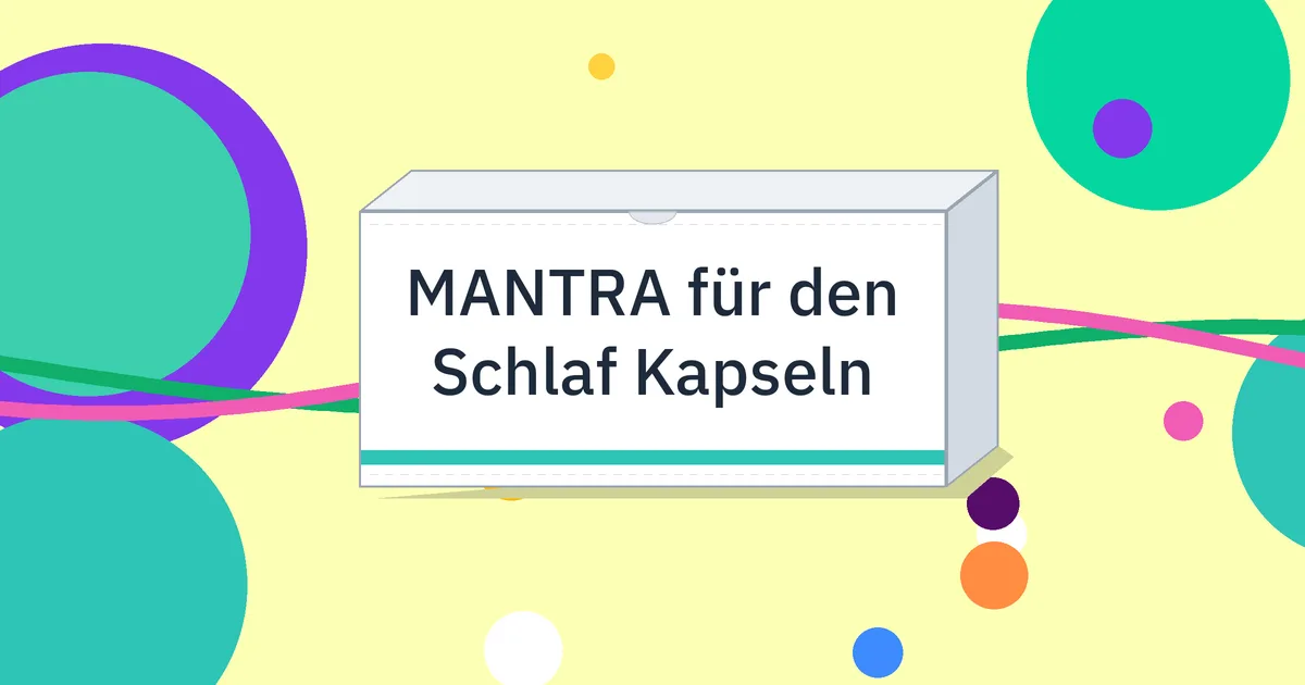 Symbolbild: Packung mit der Aufschrift MANTRA für den Schlaf Kapseln (PZN 15563878) – Verfügbarkeit und Bezug in Apotheken in Frankfurt am Main