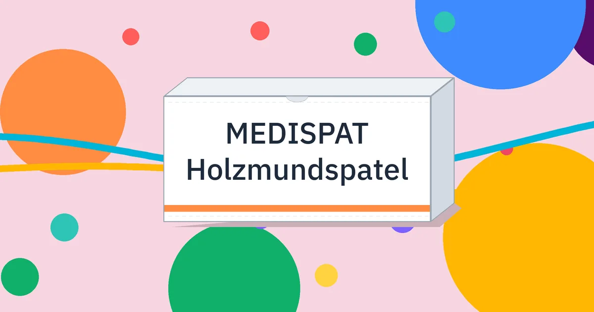 Symbolbild: Packung mit der Aufschrift MEDISPAT Holzmundspatel (PZN 09330992) – Verfügbarkeit und Bezug in Apotheken in Frankfurt am Main