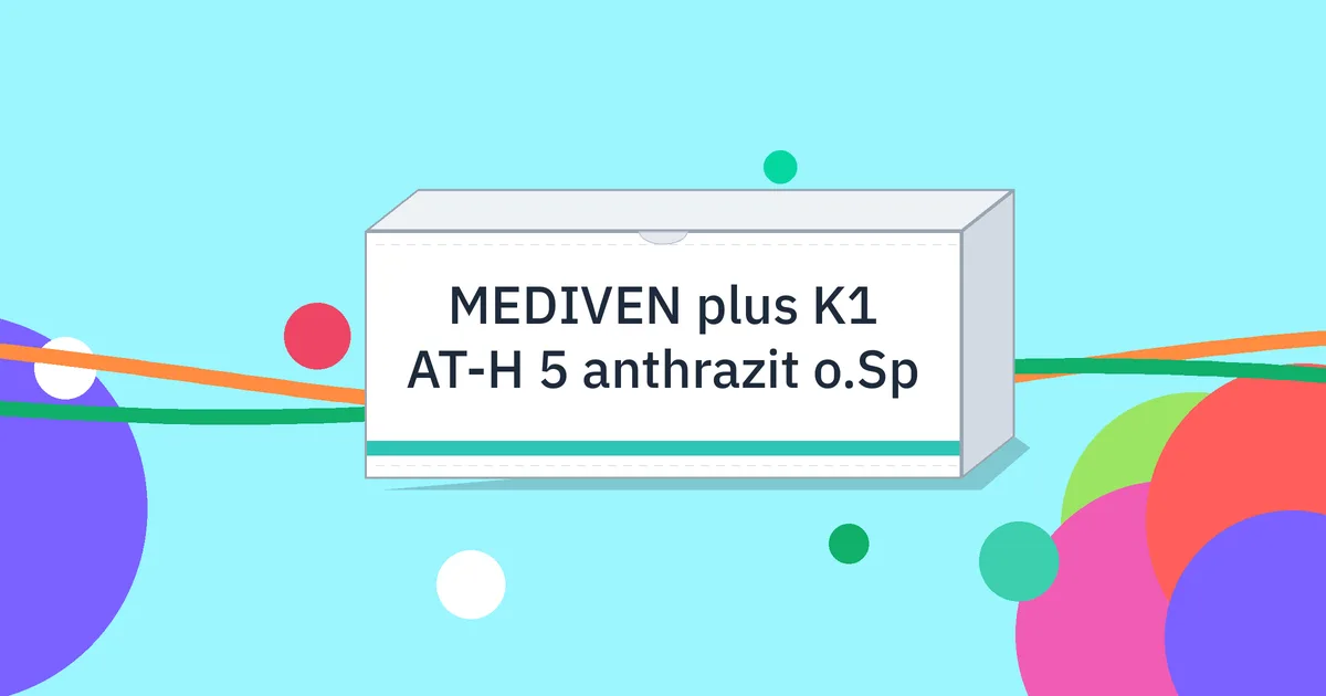 Symbolbild: Packung mit der Aufschrift MEDIVEN plus K1 AT-H 5 anthrazit o.Sp (PZN 15035381) – Verfügbarkeit und Bezug in Apotheken in Frankfurt am Main