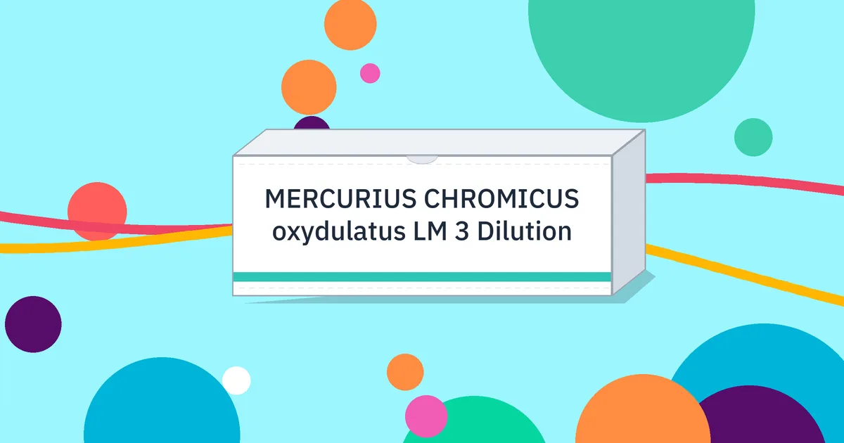 Symbolbild: Packung mit der Aufschrift MERCURIUS CHROMICUS oxydulatus LM 3 Dilution (PZN 12949382) – Verfügbarkeit und Bezug in Apotheken in Frankfurt am Main