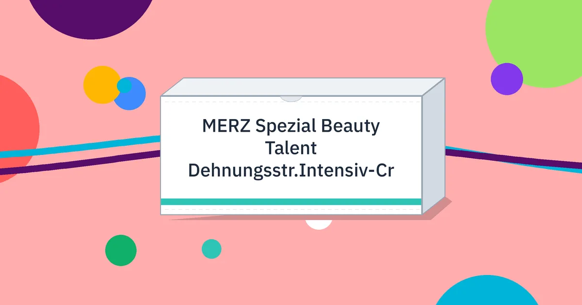 Symbolbild: Packung mit der Aufschrift MERZ Spezial Beauty Talent Dehnungsstr.Intensiv-Cr (PZN 16395839) – Verfügbarkeit und Bezug in Apotheken in Frankfurt am Main