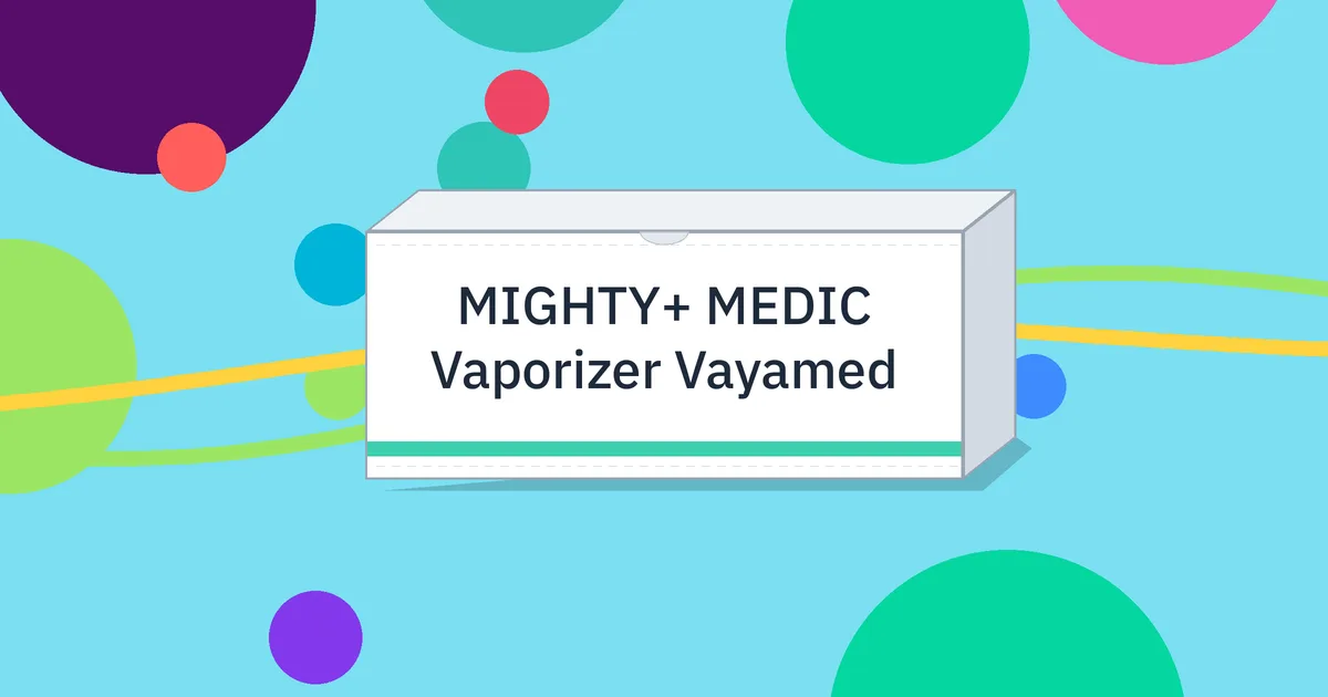 Symbolbild: Packung mit der Aufschrift MIGHTY+ MEDIC Vaporizer Vayamed (PZN 18020032) – Verfügbarkeit und Bezug in Apotheken in Frankfurt am Main