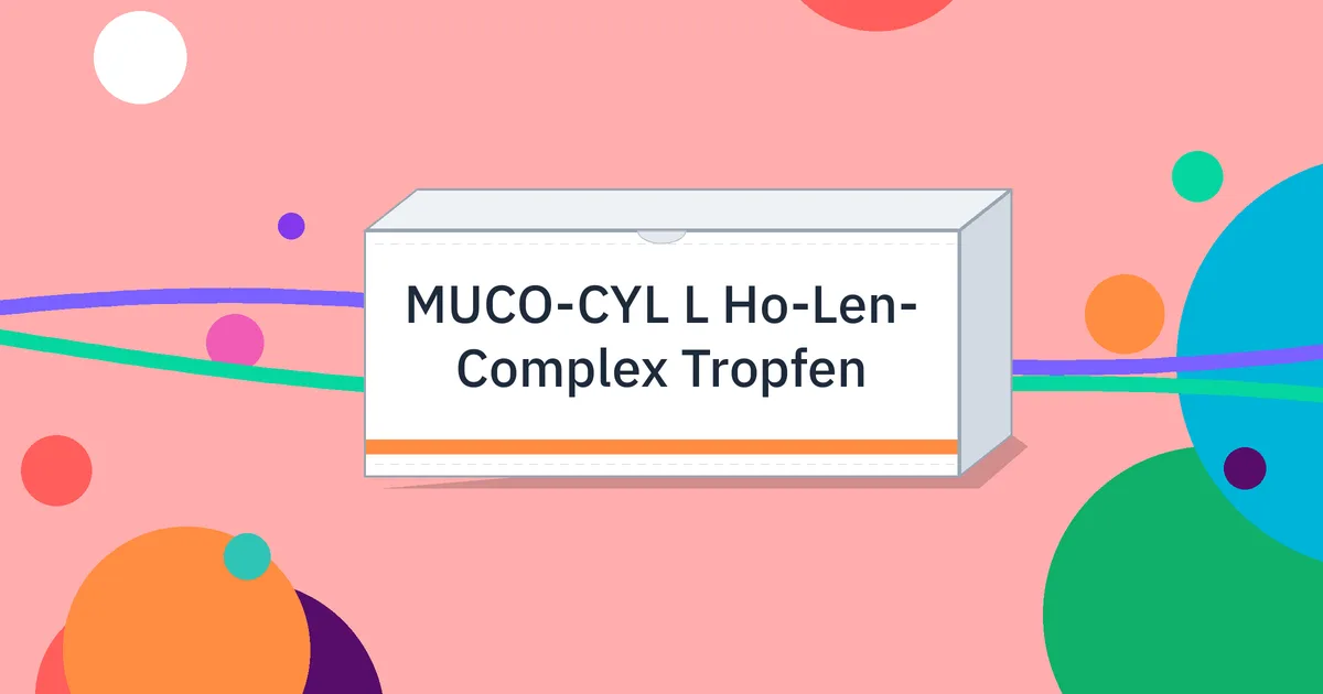 Symbolbild: Packung mit der Aufschrift MUCO-CYL L Ho-Len-Complex Tropfen (PZN 07186835) – Verfügbarkeit und Bezug in Apotheken in Frankfurt am Main