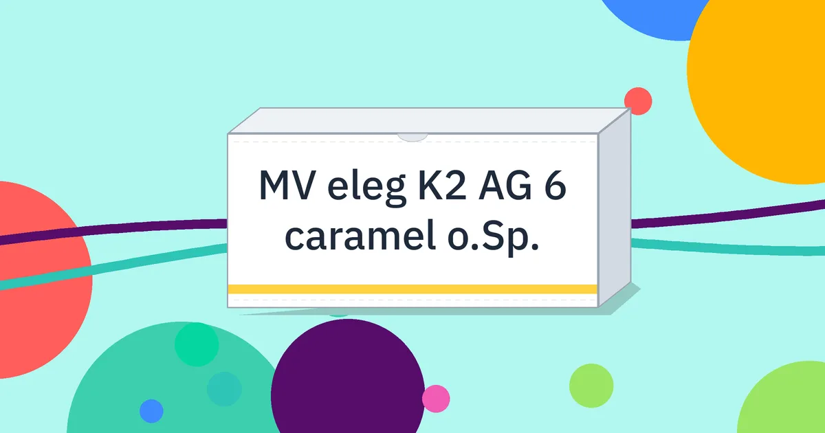 Symbolbild: Packung mit der Aufschrift MV eleg K2 AG 6 caramel o.Sp. (PZN 00531542) – Verfügbarkeit und Bezug in Apotheken in Frankfurt am Main