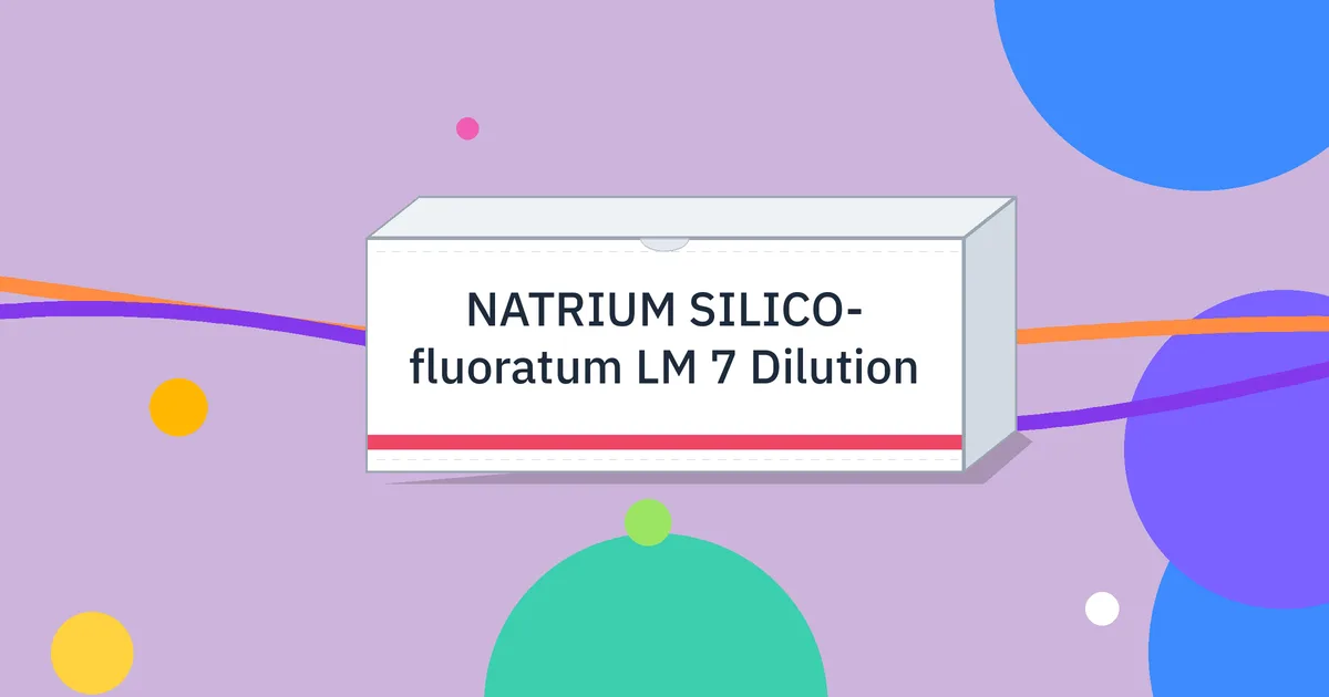 Symbolbild: Packung mit der Aufschrift NATRIUM SILICO-fluoratum LM 7 Dilution (PZN 13617191) – Verfügbarkeit und Bezug in Apotheken in Frankfurt am Main