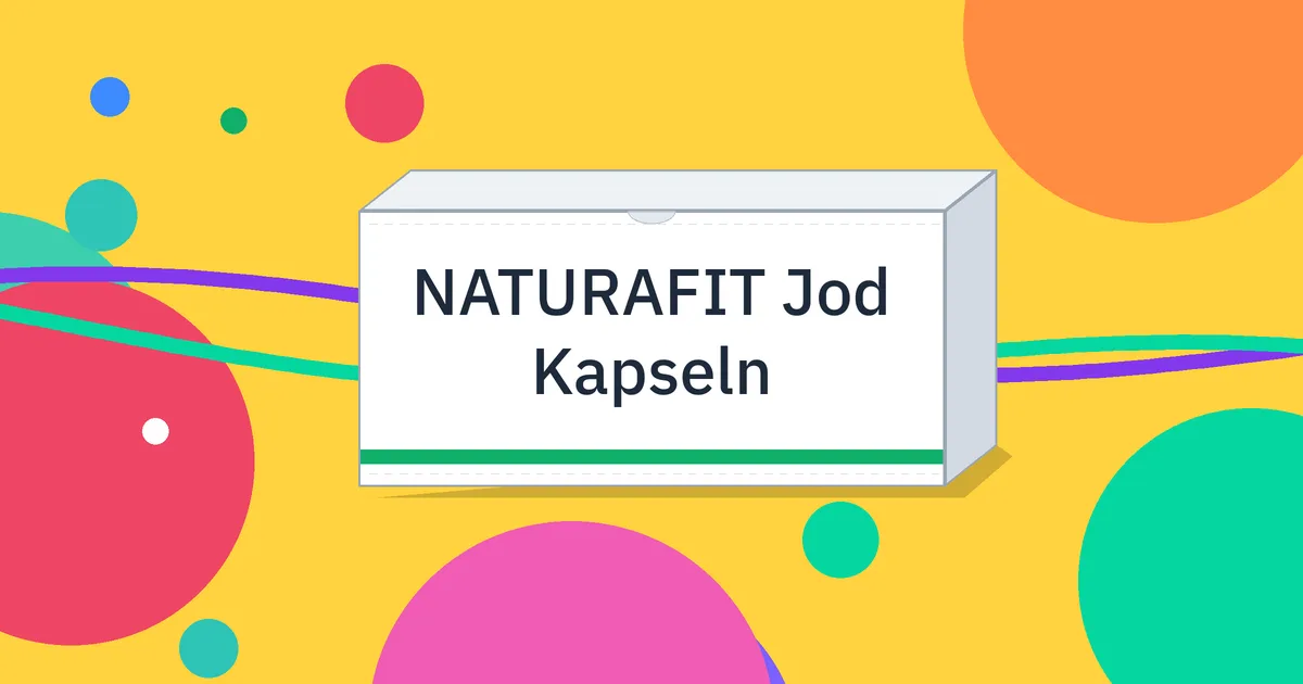 Symbolbild: Packung mit der Aufschrift NATURAFIT Jod Kapseln (PZN 01685833) – Verfügbarkeit und Bezug in Apotheken in Frankfurt am Main