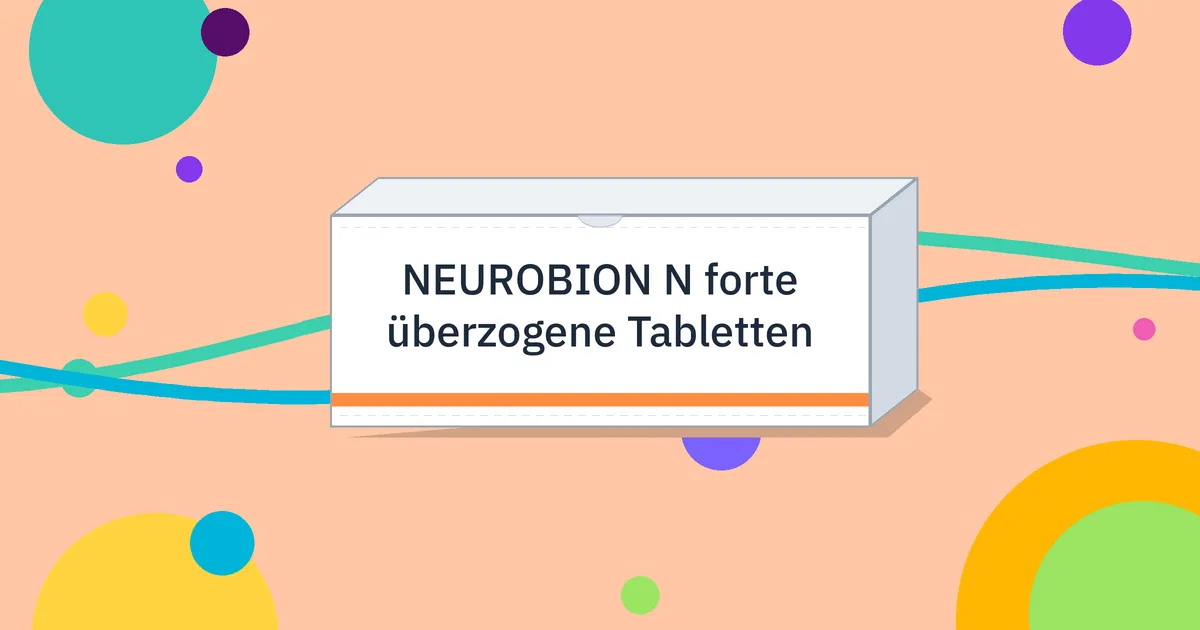 Symbolbild: Packung mit der Aufschrift NEUROBION N forte überzogene Tabletten (PZN 03962337) – Verfügbarkeit und Bezug in Apotheken in Frankfurt am Main