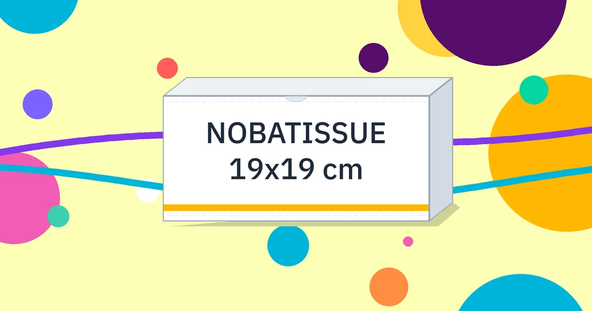 Symbolbild: Packung mit der Aufschrift NOBATISSUE 19x19 cm (PZN 07265411) – Verfügbarkeit und Bezug in Apotheken in Frankfurt am Main