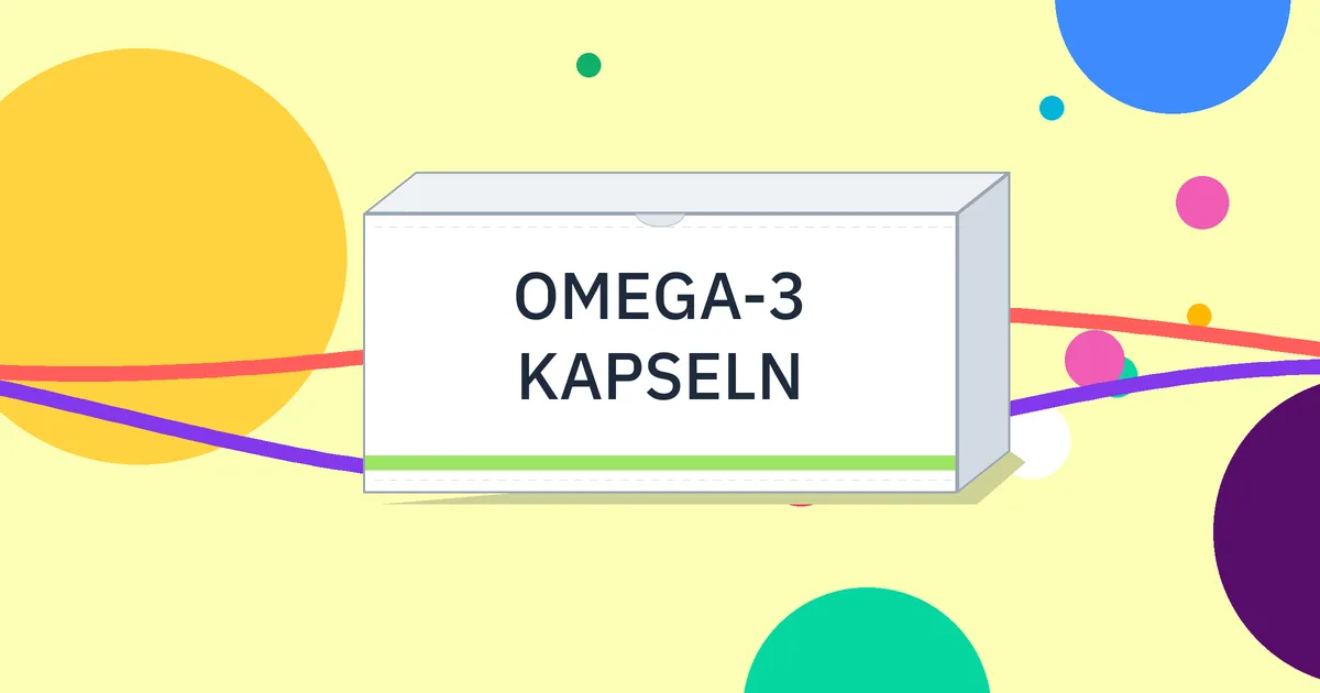 Symbolbild: Packung mit der Aufschrift OMEGA-3 KAPSELN (PZN 10996199) – Verfügbarkeit und Bezug in Apotheken in Frankfurt am Main