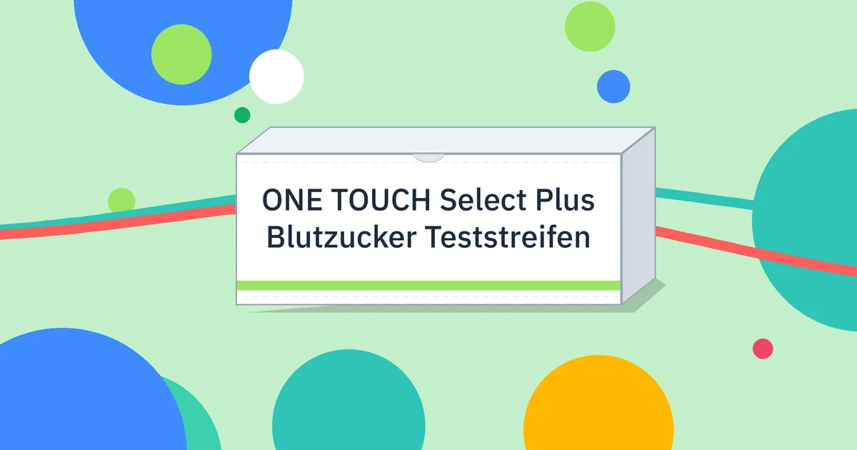 Symbolbild: Packung mit der Aufschrift ONE TOUCH Select Plus Blutzucker Teststreifen (PZN 18379744) – Verfügbarkeit und Bezug in Apotheken in Frankfurt am Main