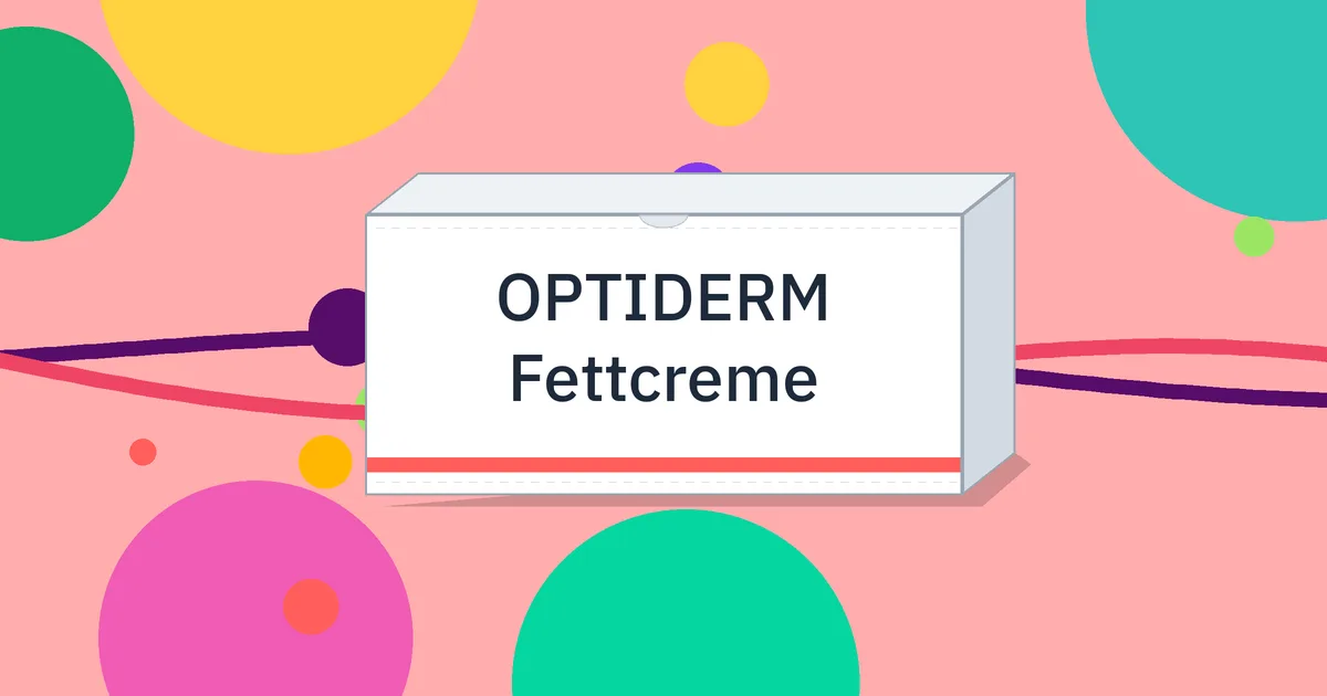 Symbolbild: Packung mit der Aufschrift OPTIDERM Fettcreme (PZN 03847889) – Verfügbarkeit und Bezug in Apotheken in Frankfurt am Main