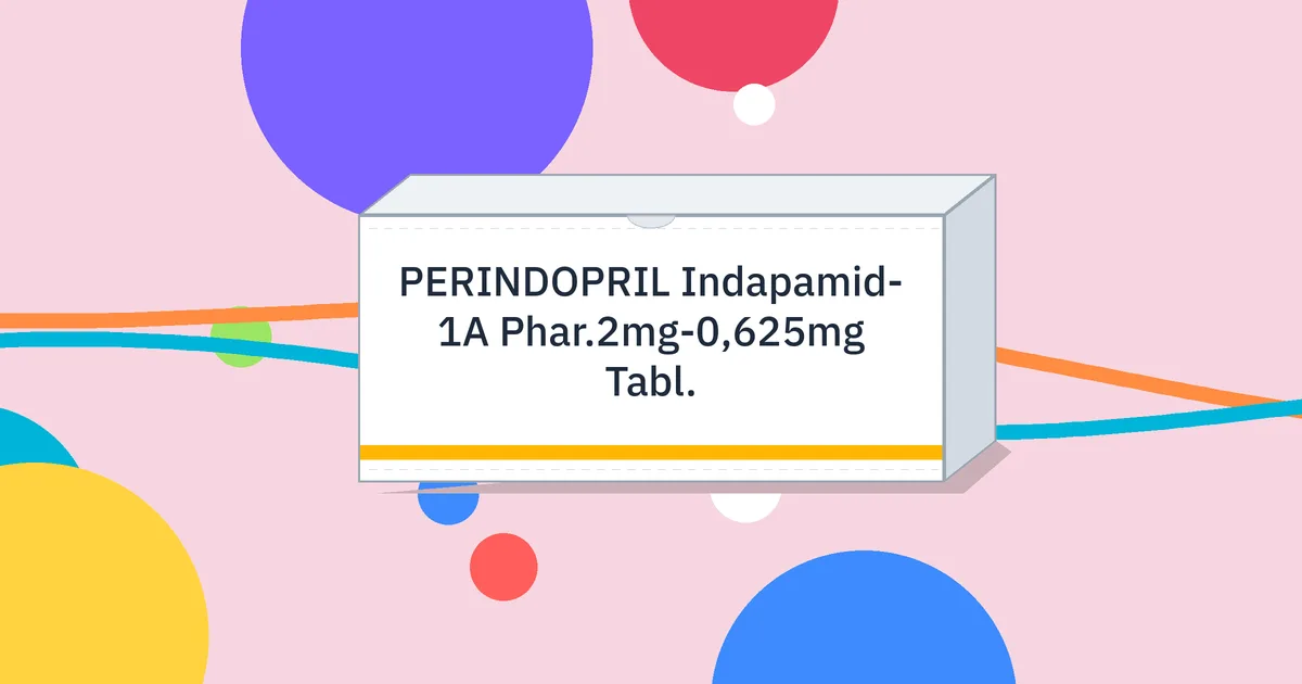 Symbolbild: Packung mit der Aufschrift PERINDOPRIL Indapamid-1A Phar.2mg-0,625mg Tabl. (PZN 07797467) – Verfügbarkeit und Bezug in Apotheken in Frankfurt am Main
