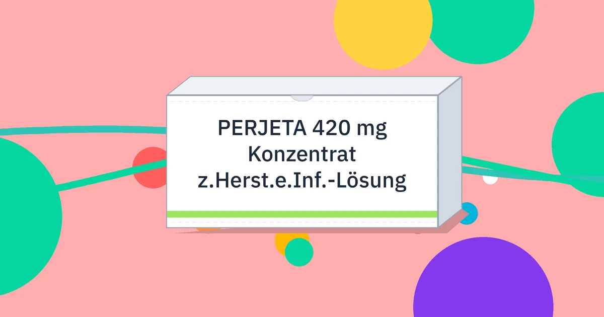 Symbolbild: Packung mit der Aufschrift PERJETA 420 mg Konzentrat z.Herst.e.Inf.-Lösung (PZN 09888530) – Verfügbarkeit und Bezug in Apotheken in Frankfurt am Main