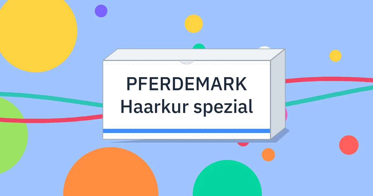 Symbolbild: Packung mit der Aufschrift PFERDEMARK Haarkur spezial (PZN 03062208) – Verfügbarkeit und Bezug in Apotheken in Frankfurt am Main