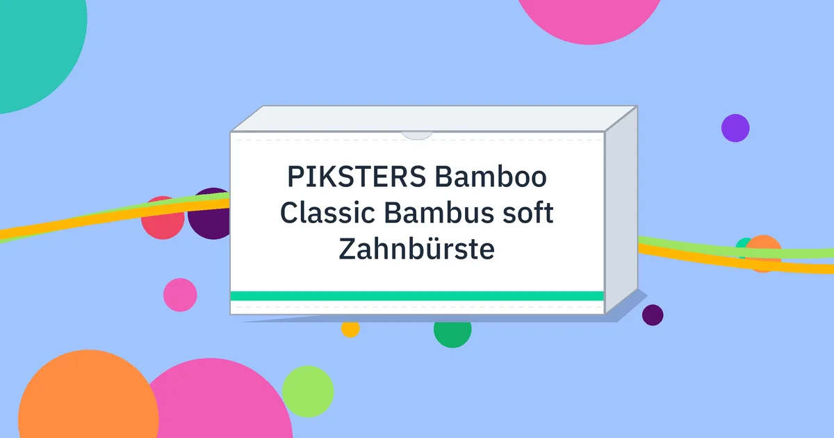 Symbolbild: Packung mit der Aufschrift PIKSTERS Bamboo Classic Bambus soft Zahnbürste (PZN 17857762) – Verfügbarkeit und Bezug in Apotheken in Frankfurt am Main