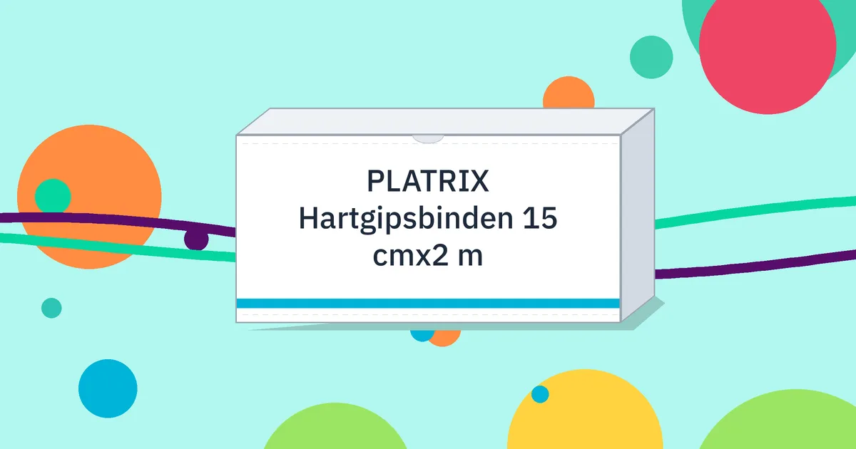 Symbolbild: Packung mit der Aufschrift PLATRIX Hartgipsbinden 15 cmx2 m (PZN 07154060) – Verfügbarkeit und Bezug in Apotheken in Frankfurt am Main