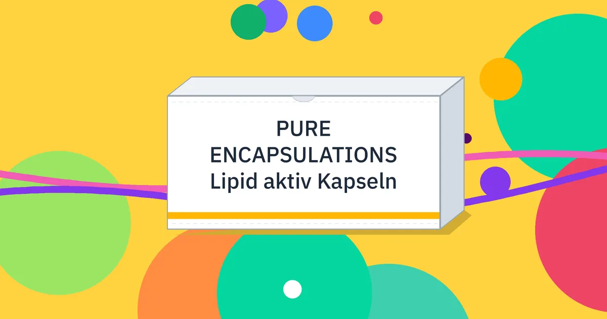 Symbolbild: Packung mit der Aufschrift PURE ENCAPSULATIONS Lipid aktiv Kapseln (PZN 14294962) – Verfügbarkeit und Bezug in Apotheken in Frankfurt am Main