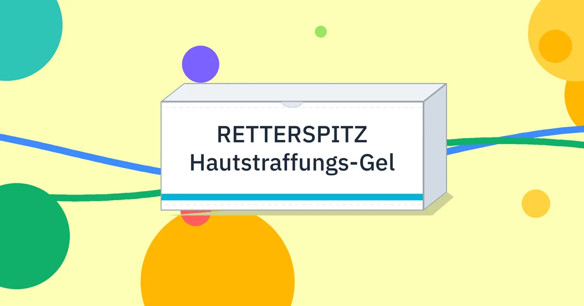 Symbolbild: Packung mit der Aufschrift RETTERSPITZ Hautstraffungs-Gel (PZN 09684632) – Verfügbarkeit und Bezug in Apotheken in Frankfurt am Main