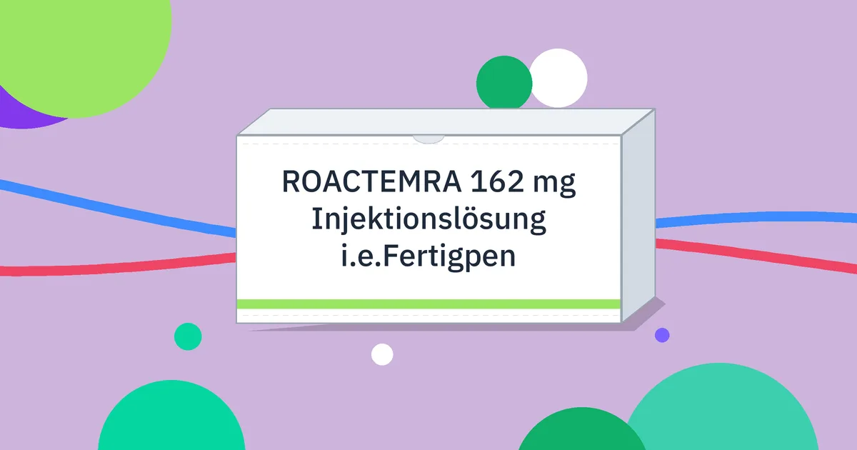 Symbolbild: Packung mit der Aufschrift ROACTEMRA 162 mg Injektionslösung i.e.Fertigpen (PZN 19509901) – Verfügbarkeit und Bezug in Apotheken in Frankfurt am Main