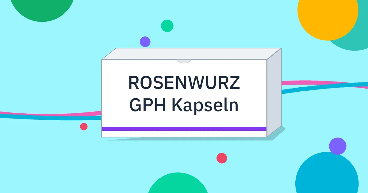 Symbolbild: Packung mit der Aufschrift ROSENWURZ GPH Kapseln (PZN 00173864) – Verfügbarkeit und Bezug in Apotheken in Frankfurt am Main