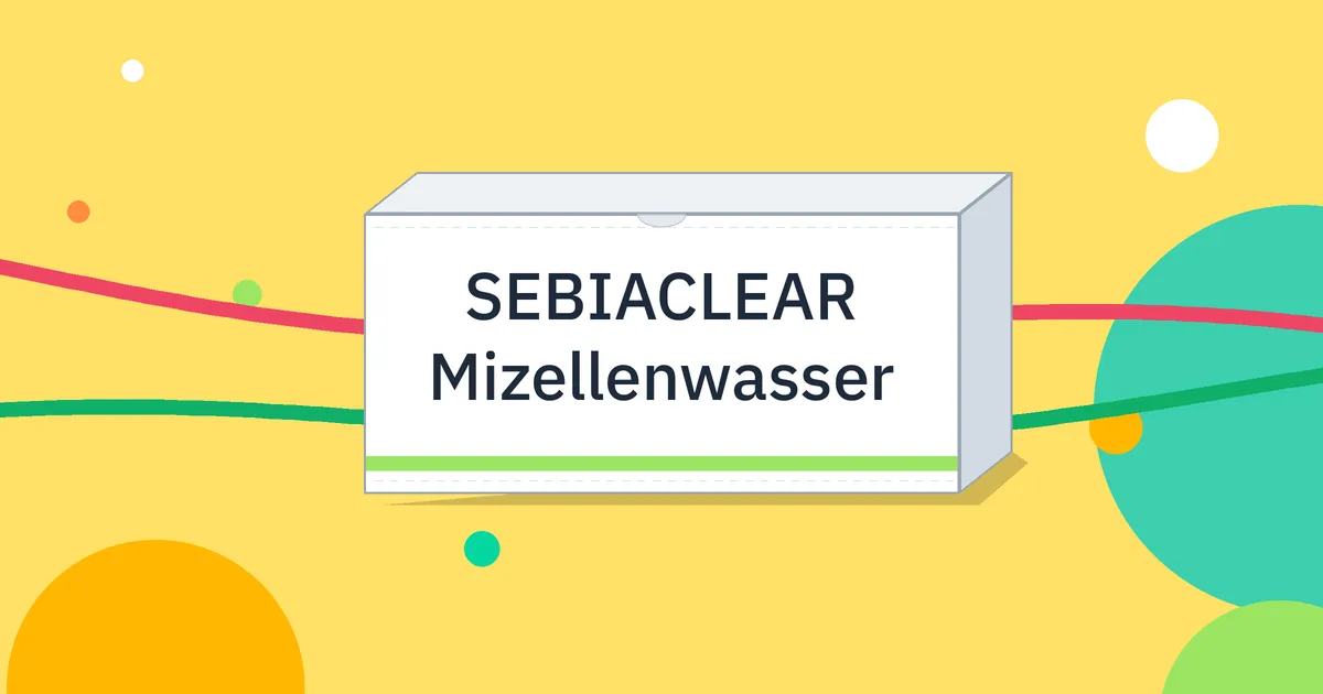 Symbolbild: Packung mit der Aufschrift SEBIACLEAR Mizellenwasser (PZN 20788869) – Verfügbarkeit und Bezug in Apotheken in Frankfurt am Main