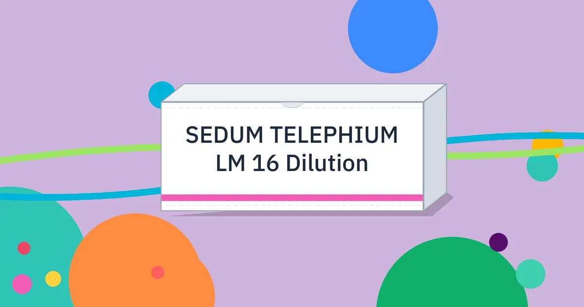 Symbolbild: Packung mit der Aufschrift SEDUM TELEPHIUM LM 16 Dilution (PZN 13693944) – Verfügbarkeit und Bezug in Apotheken in Frankfurt am Main