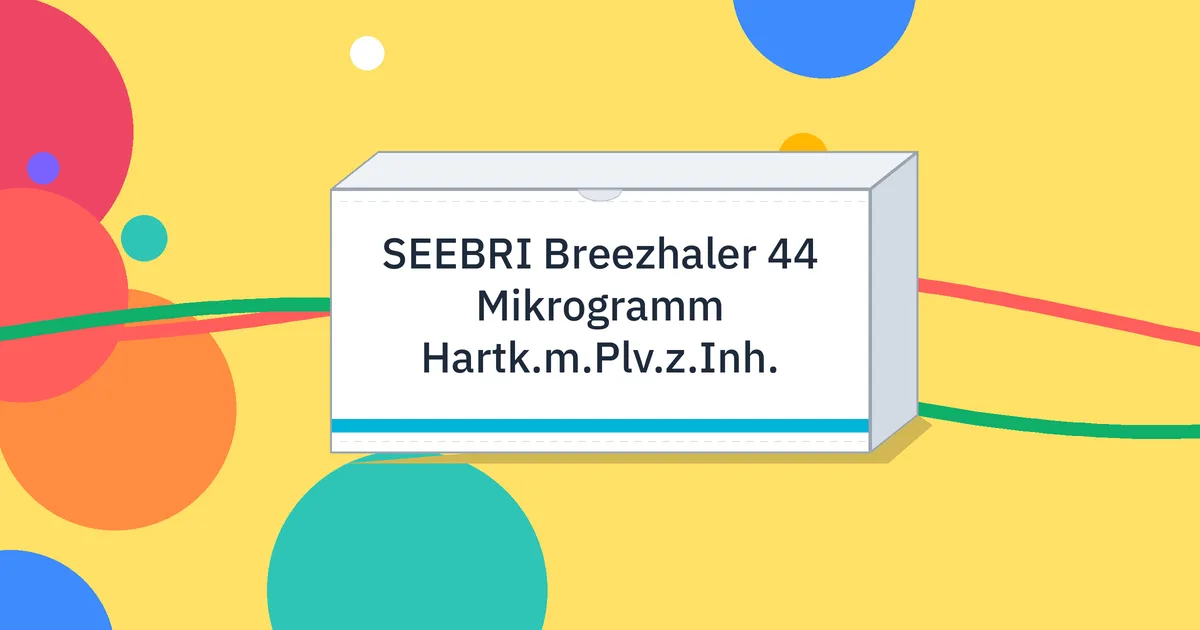 Symbolbild: Packung mit der Aufschrift SEEBRI Breezhaler 44 Mikrogramm Hartk.m.Plv.z.Inh. (PZN 10045179) – Verfügbarkeit und Bezug in Apotheken in Frankfurt am Main