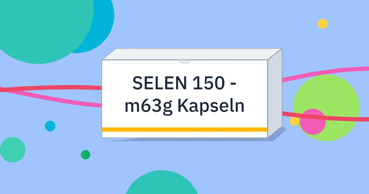 Symbolbild: Packung mit der Aufschrift SELEN 150 -m63g Kapseln (PZN 11857637) – Verfügbarkeit und Bezug in Apotheken in Frankfurt am Main