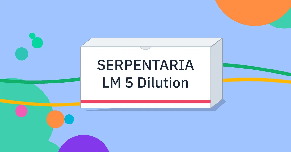 Symbolbild: Packung mit der Aufschrift SERPENTARIA LM 5 Dilution (PZN 13676012) – Verfügbarkeit und Bezug in Apotheken in Frankfurt am Main