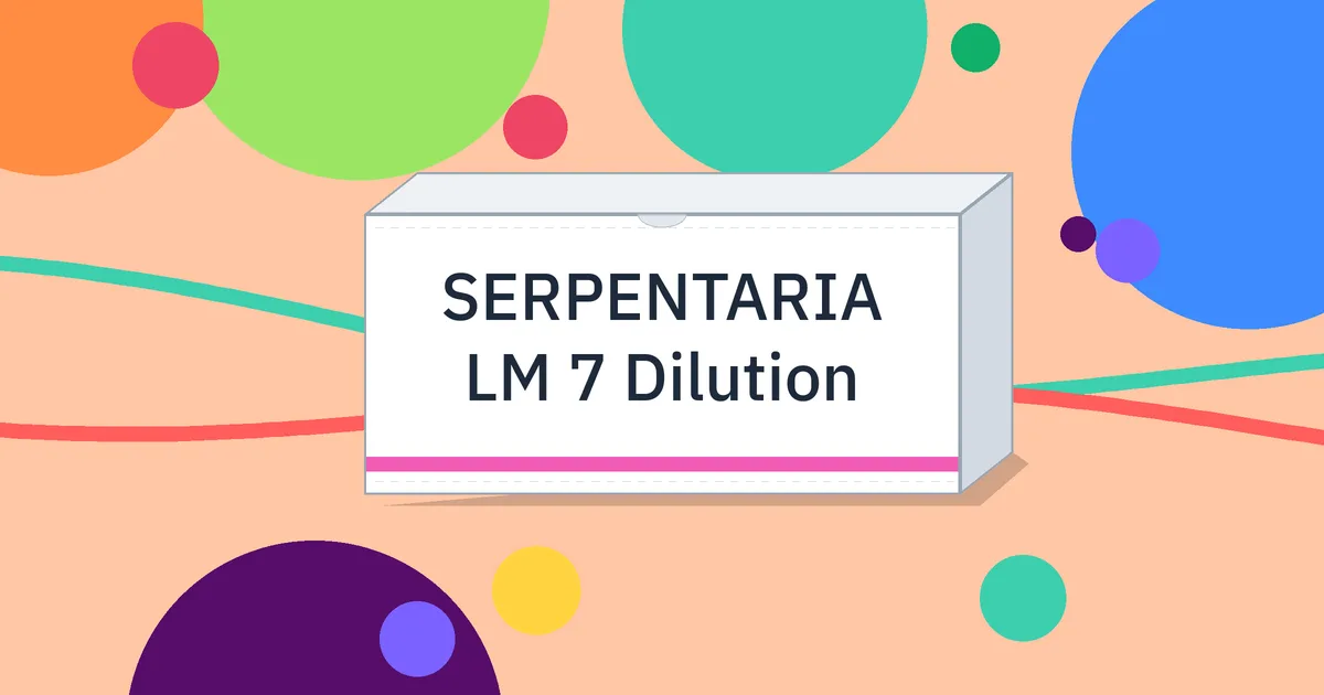Symbolbild: Packung mit der Aufschrift SERPENTARIA LM 7 Dilution (PZN 13676058) – Verfügbarkeit und Bezug in Apotheken in Frankfurt am Main
