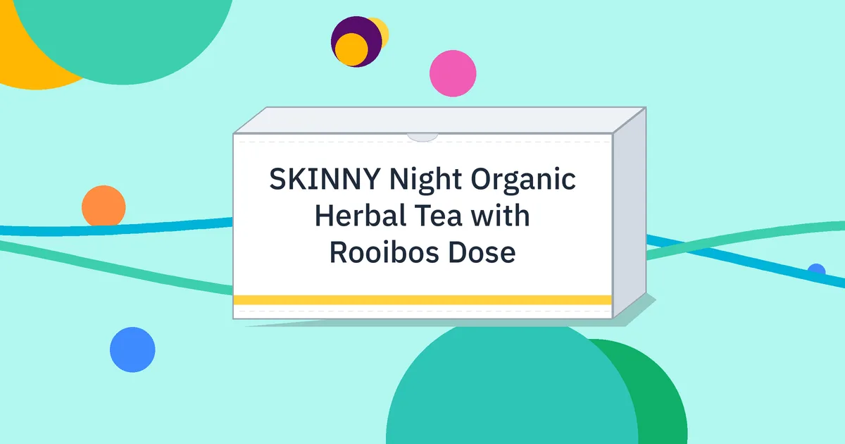 Symbolbild: Packung mit der Aufschrift SKINNY Night Organic Herbal Tea with Rooibos Dose (PZN 13162885) – Verfügbarkeit und Bezug in Apotheken in Frankfurt am Main