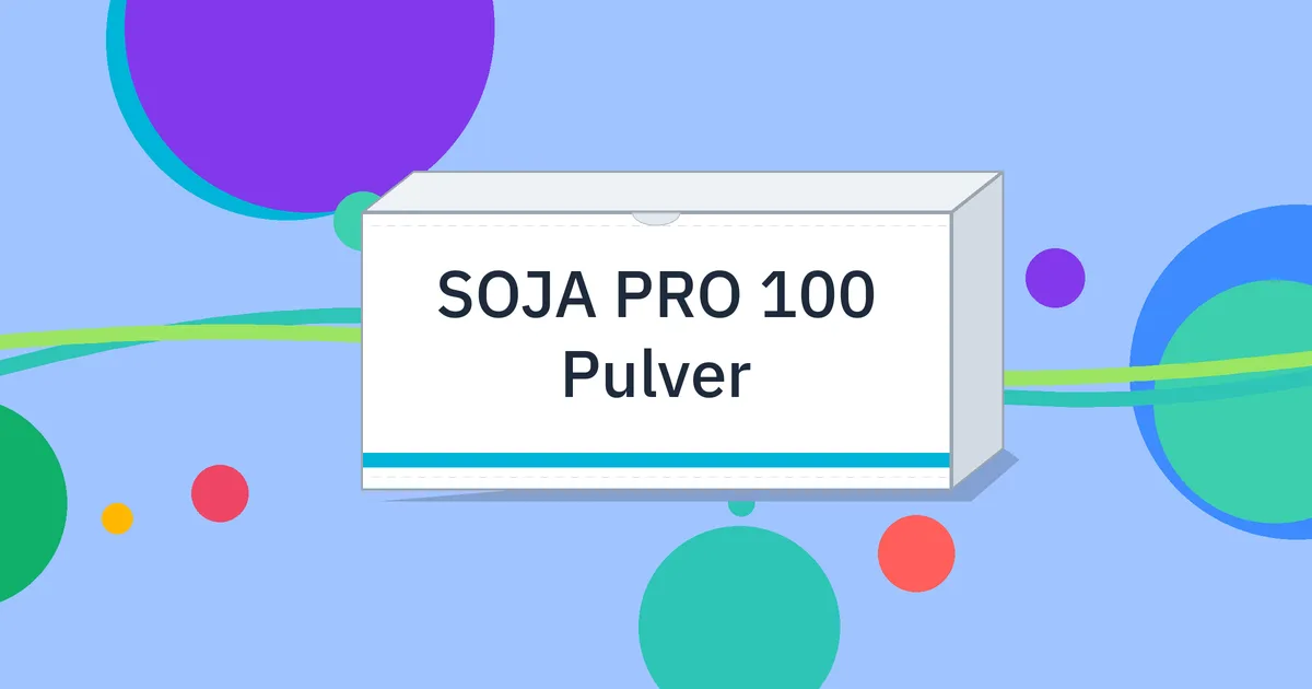 Symbolbild: Packung mit der Aufschrift SOJA PRO 100 Pulver (PZN 06959703) – Verfügbarkeit und Bezug in Apotheken in Frankfurt am Main